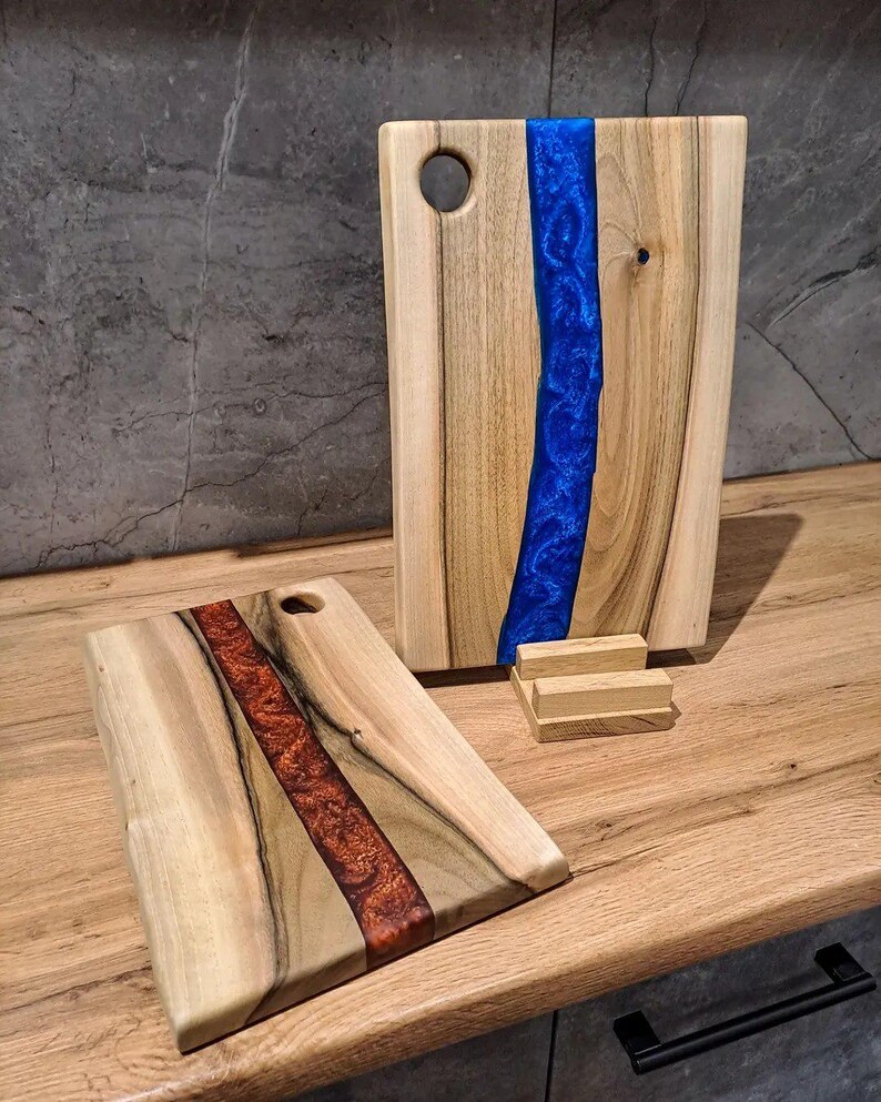 Personalized Charcuterie Board: Kitchen and Dining Accessory With Epoxy ...