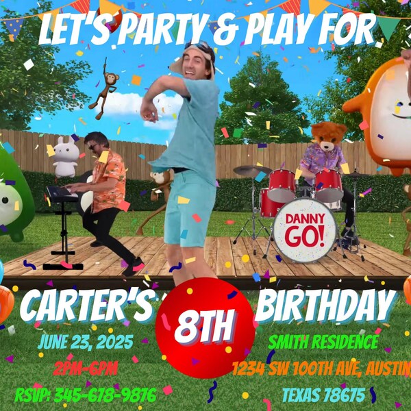 Danny Go Party - Etsy