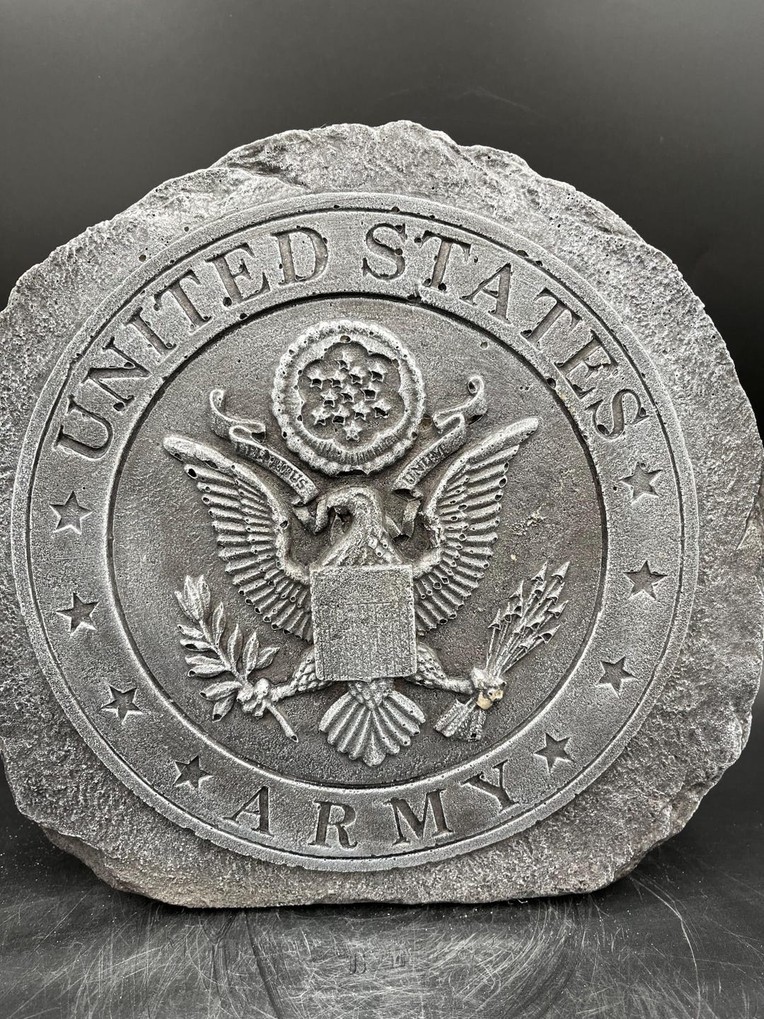 Cast Stone Army Garden Plaque, Military Gift - Etsy