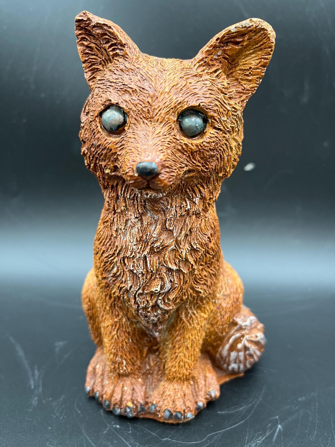 Fox Cast Stone Statue - Etsy