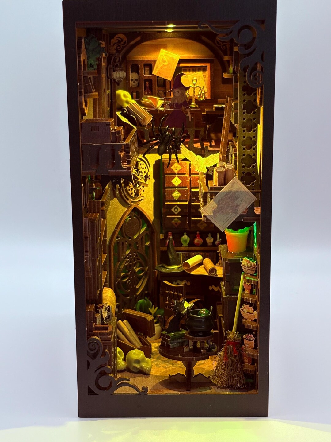 Halloween Book Nook: Spooky Miniature Scene With Potions & Skulls - Etsy