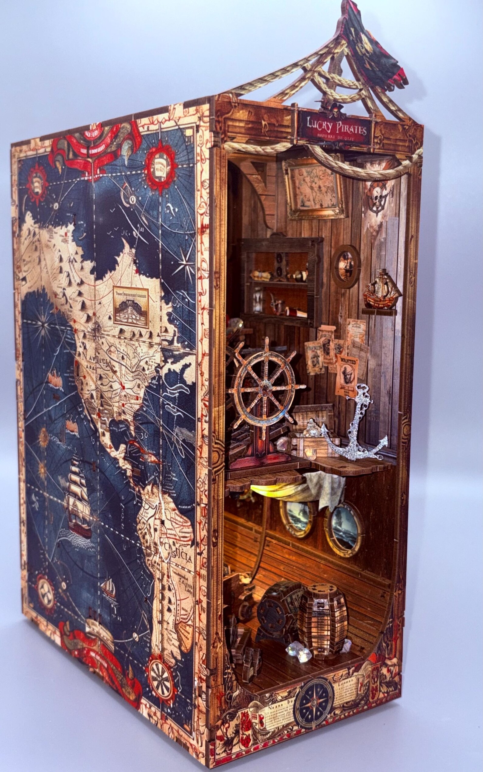 Pirate Ship Book Nook-completed! - Etsy