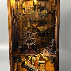 Pirate Ship Book Nook-completed! - Etsy