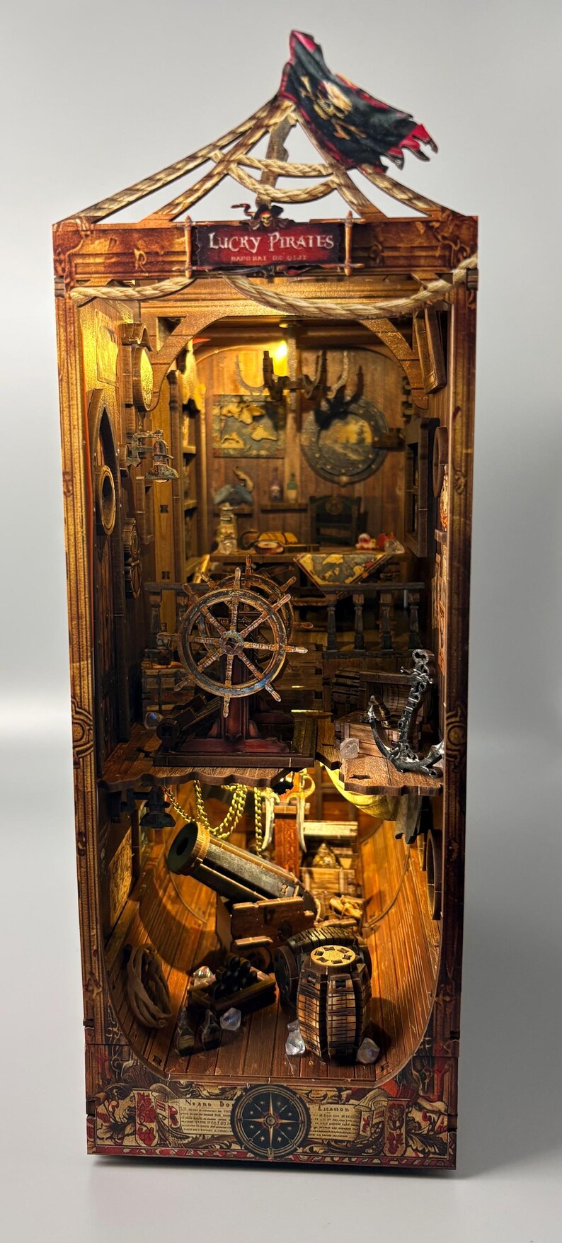 Pirate Ship Book Nook-completed! - Etsy