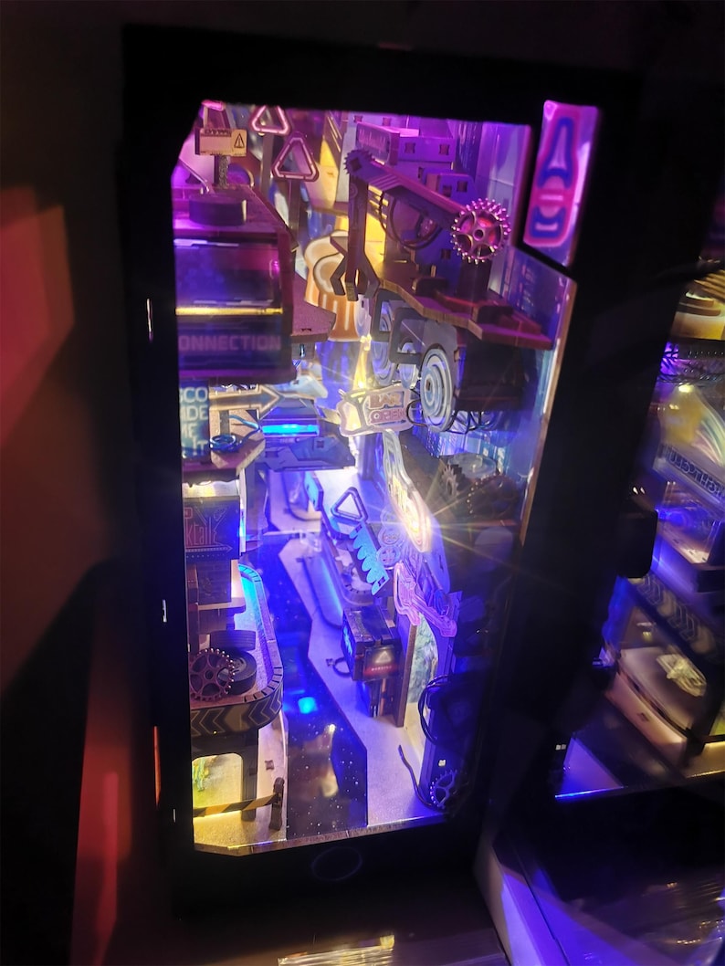Infinite Dimensions, Futuristic Cyberpunk Micro Bookshelf Insert ...