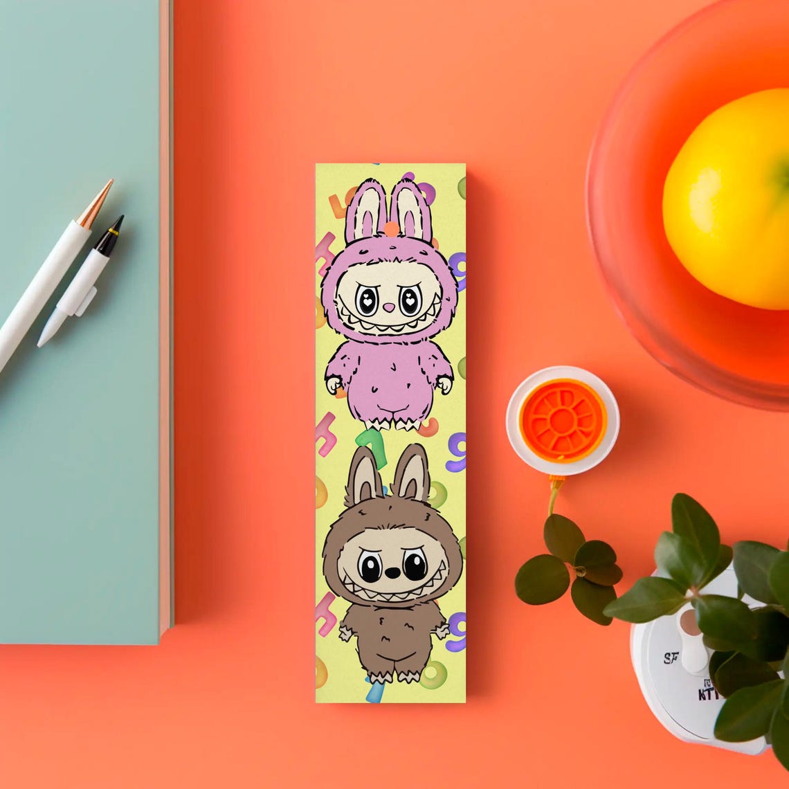 Labubu PNG Bookmarks – Cute Labubu SVG Bookmark Bundle, Funny Printable ...