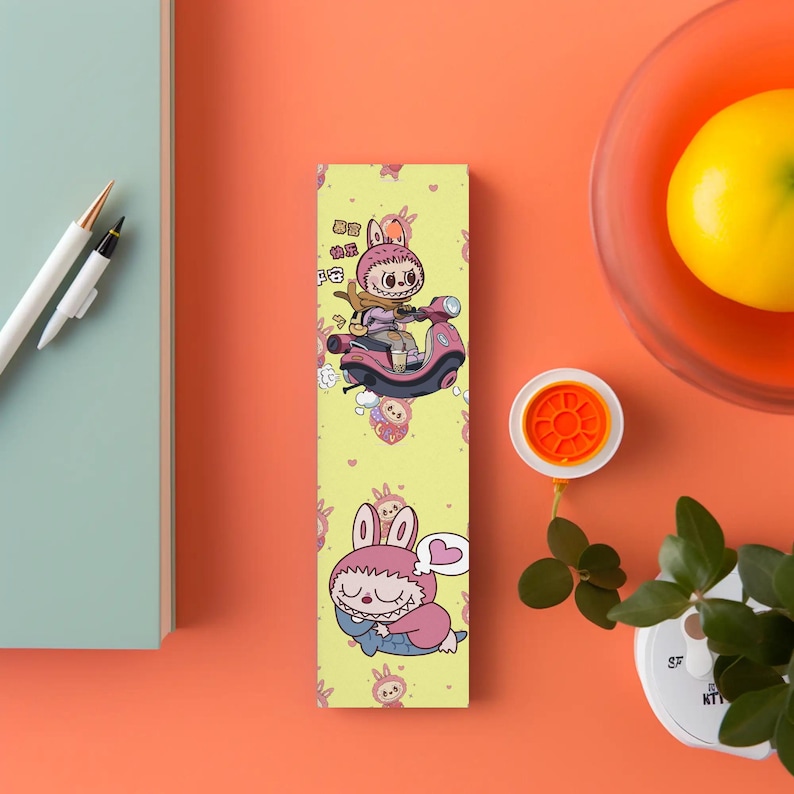 Labubu PNG Bookmarks - Cute Printable Bookmark Set for Kids | Funny ...
