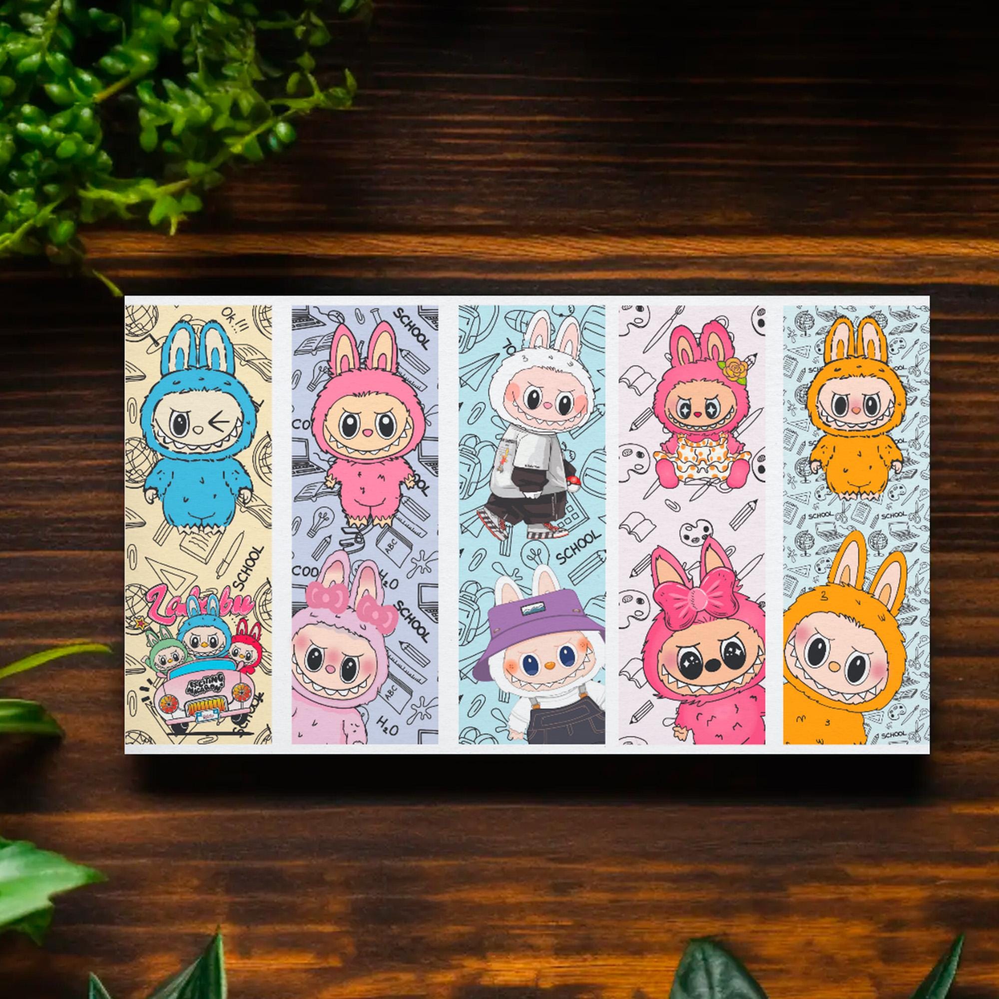 Labubu PNG Bookmarks | Cute School Bookmarks Printable | Labubu Gifts ...