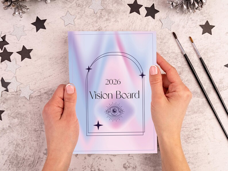 2026 Vision Board Kit Luxury Lifestyle With Affirmation Cards Printable ...