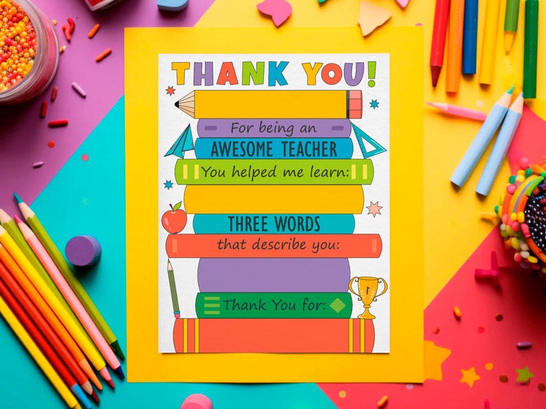 Teacher Appreciation Week Printable Card | Thank You Teacher Сoloring ...
