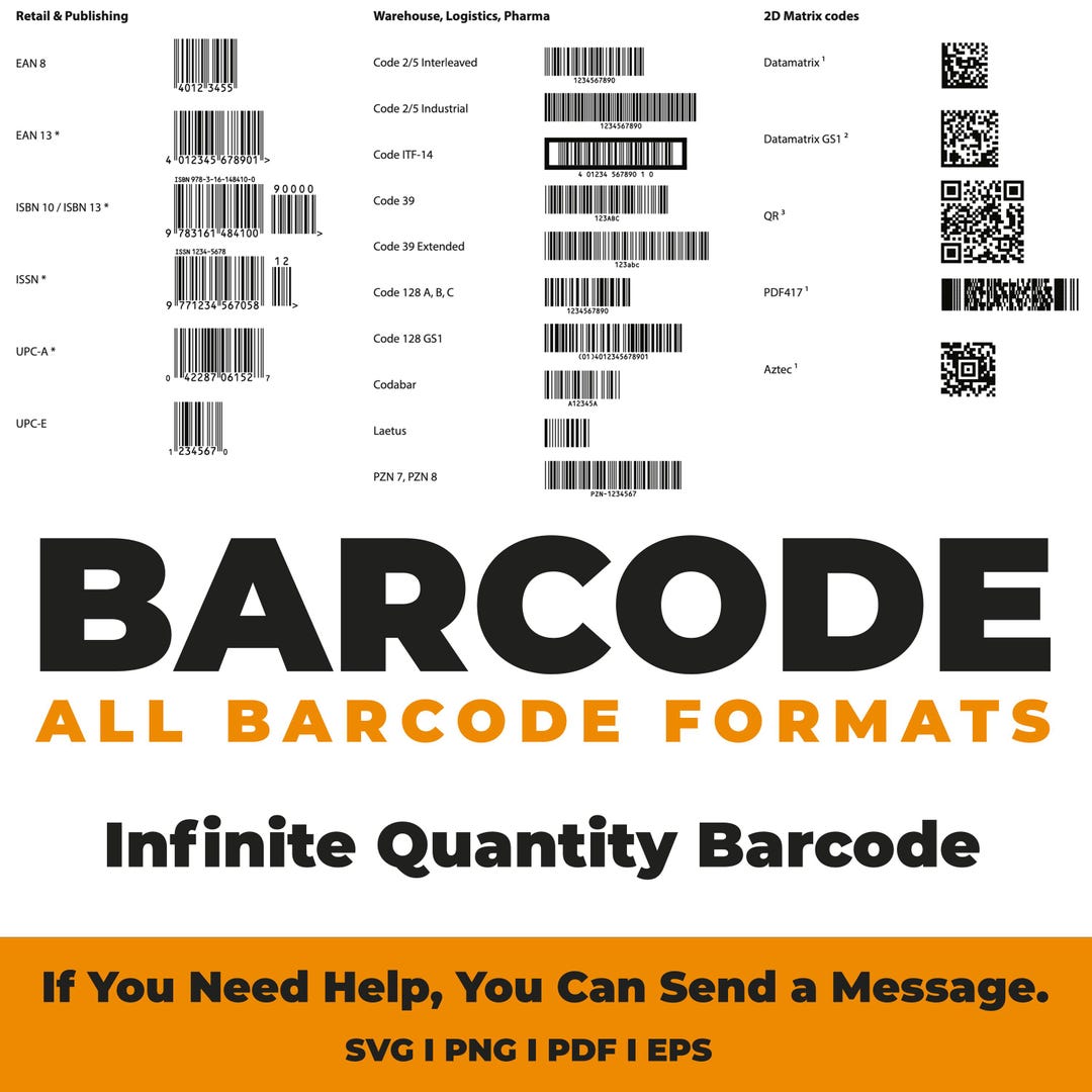 Custom Barcode SVG Files Plain Barcode Cut Files Barcode Vector Files ...
