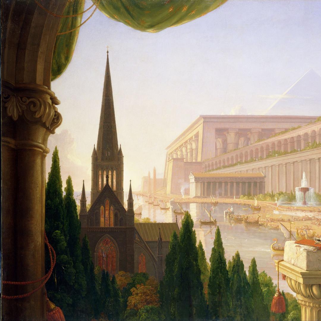 Thomas Cole, "the Architect's Dream", (1840), Giclee Fine Art Print ...
