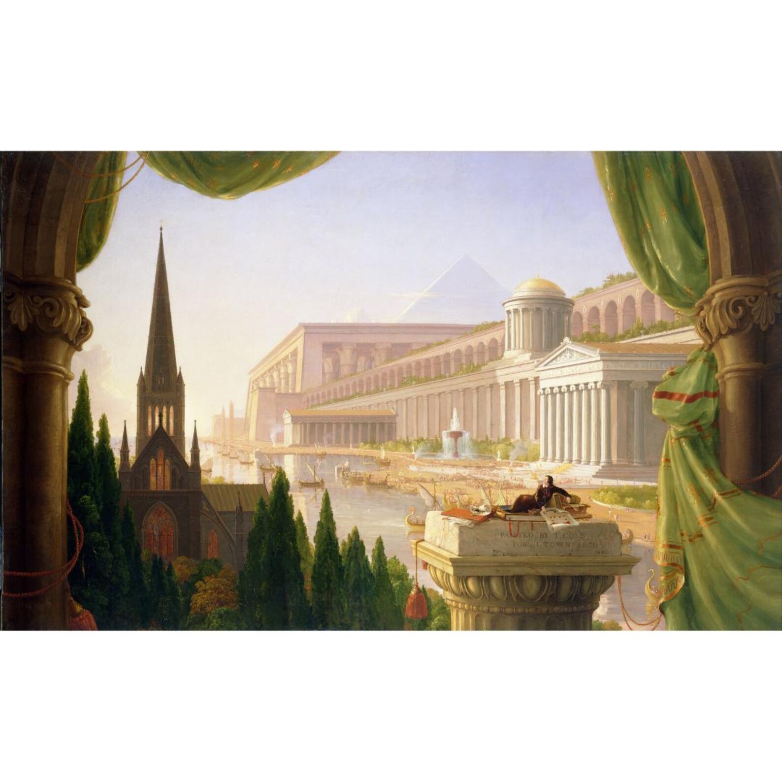Thomas Cole, "the Architect's Dream", (1840), Giclee Fine Art Print ...