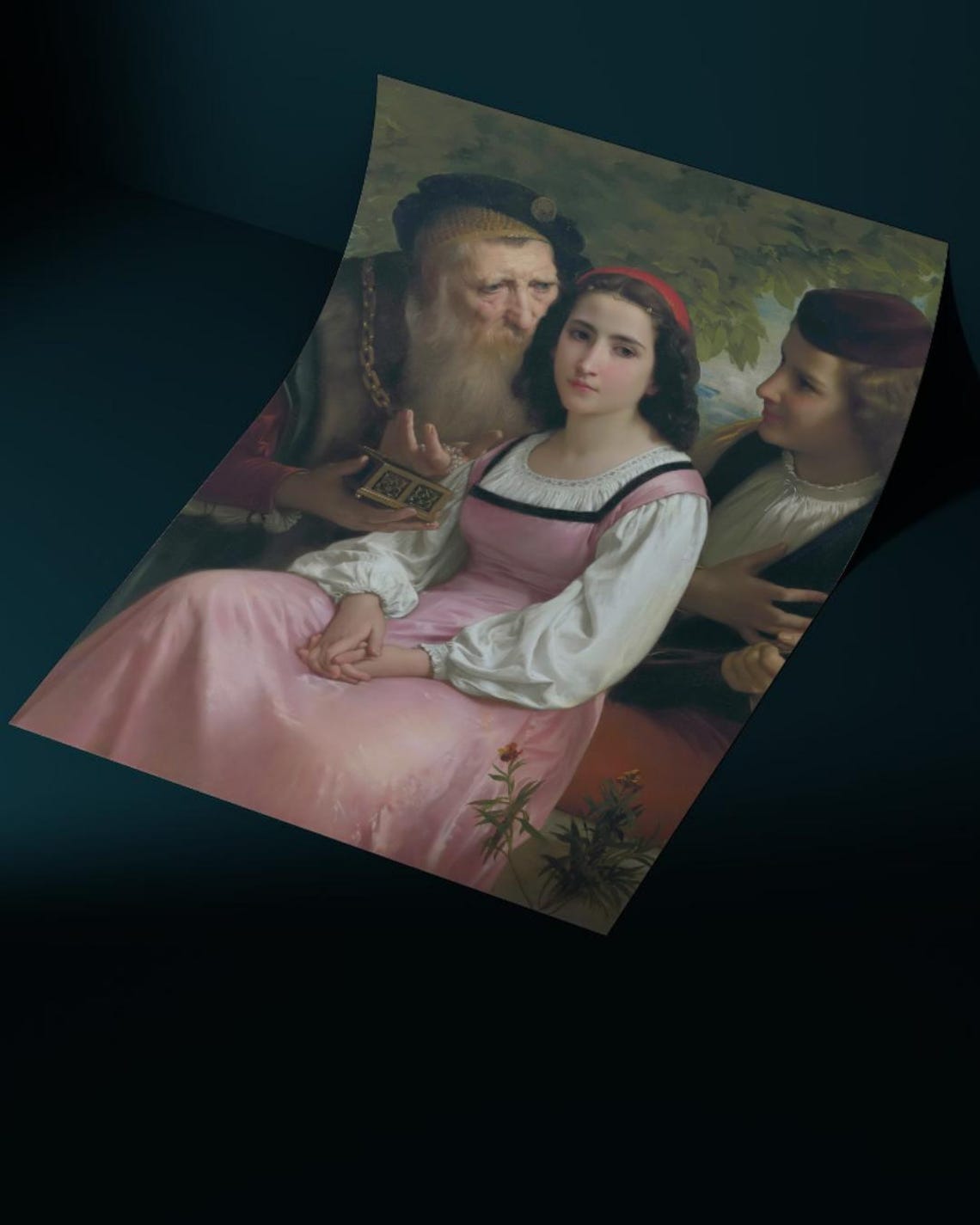 WILLIAM-ADOLPHE BOUGUEREAU, "between Wealth and Love", (1869), Giclee ...