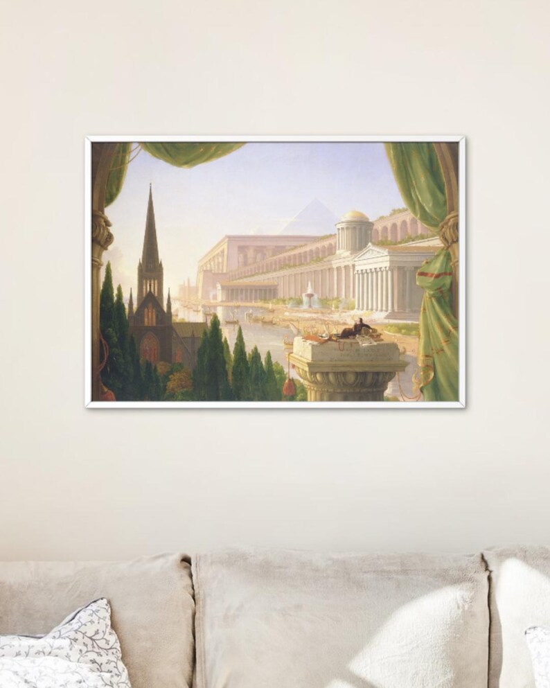 Thomas Cole, "the Architect's Dream", (1840), Giclee Fine Art Print ...