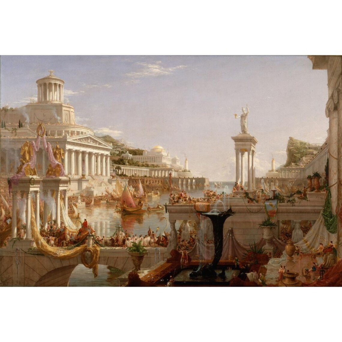 Thomas Cole, "the Course of Empire: the Consummation", (1836), Giclee ...