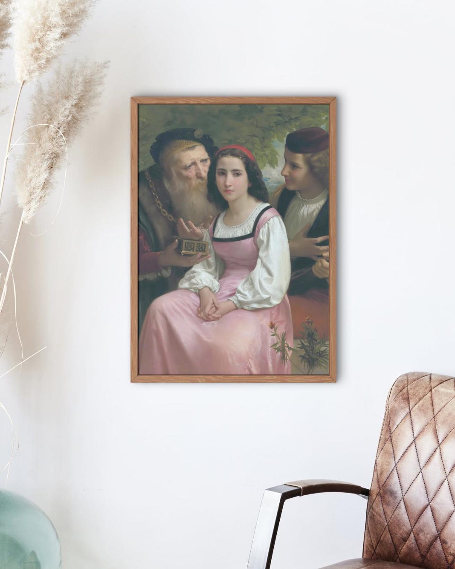WILLIAM-ADOLPHE BOUGUEREAU, "between Wealth and Love", (1869), Giclee ...