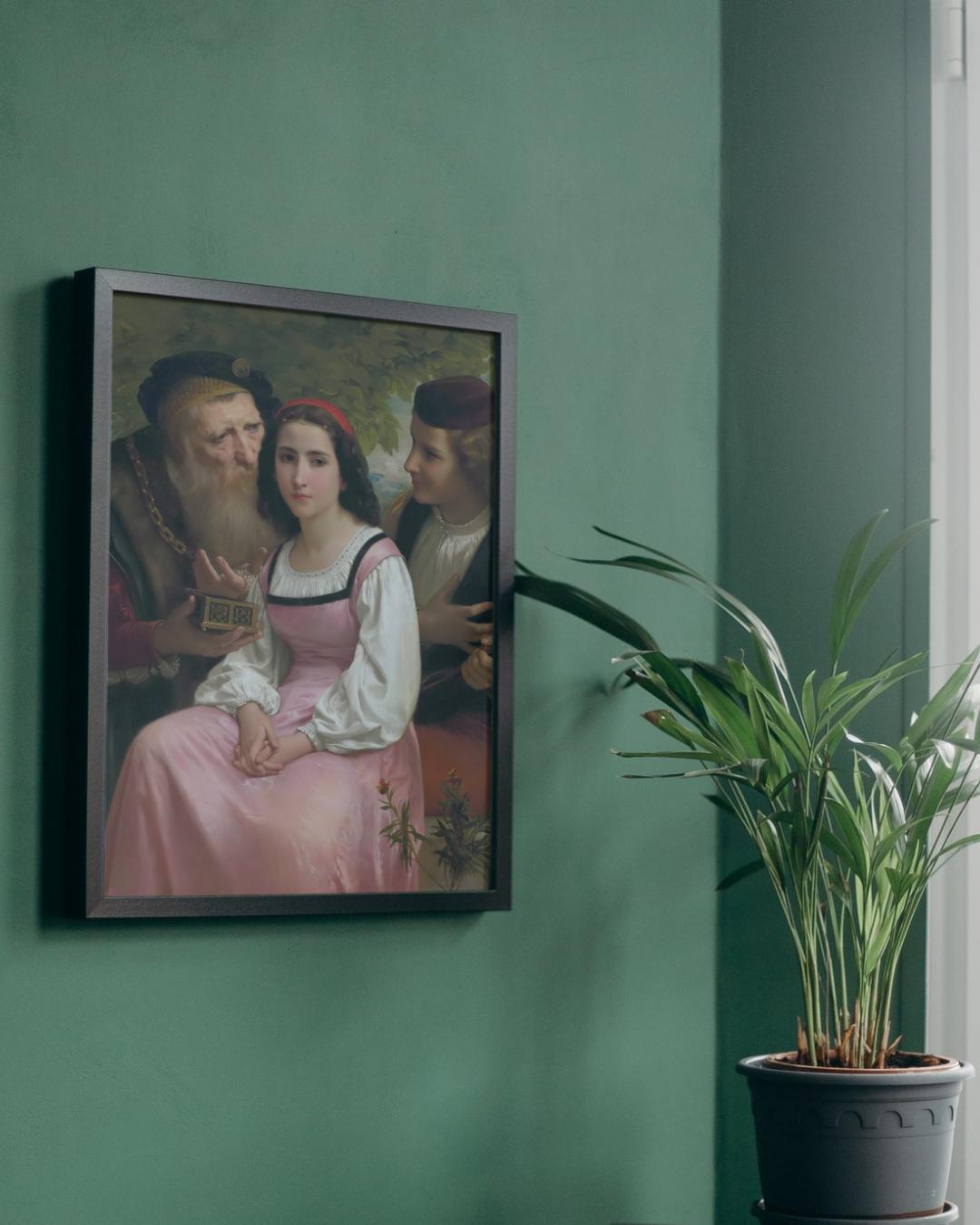 WILLIAM-ADOLPHE BOUGUEREAU, "between Wealth and Love", (1869), Giclee ...