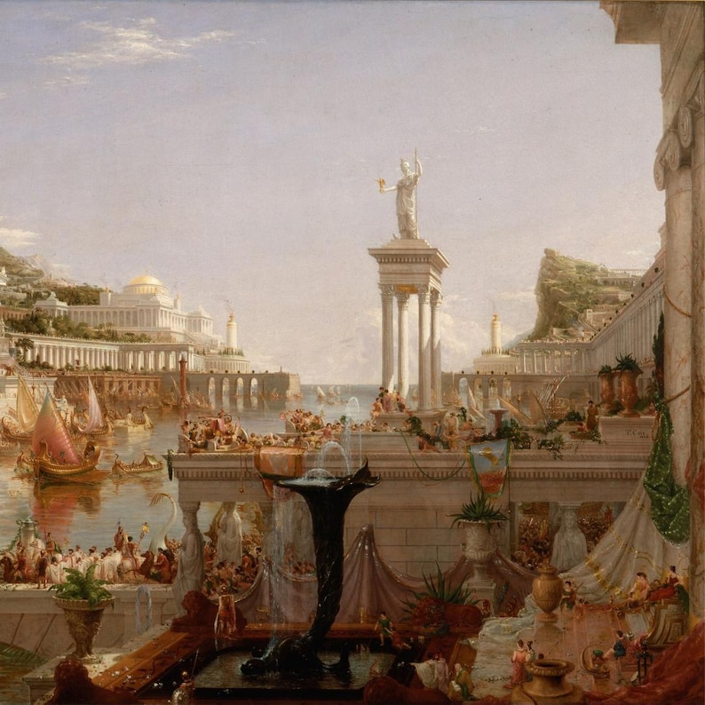 Thomas Cole, "the Course of Empire: the Consummation", (1836), Giclee ...