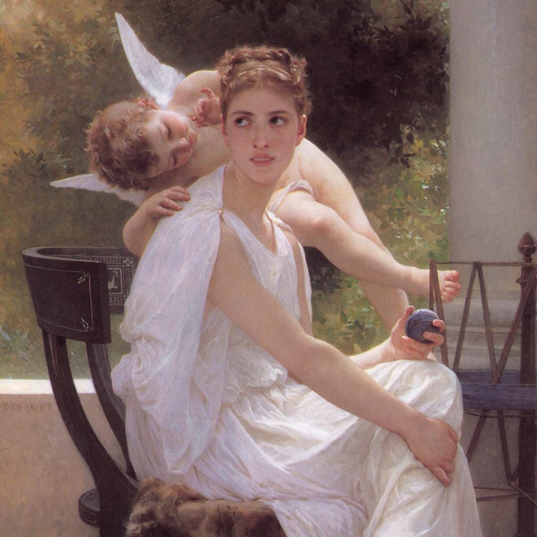 WILLIAM-ADOLPHE BOUGUEREAU, "work Interrupted", (1891), Giclee Fine Art ...
