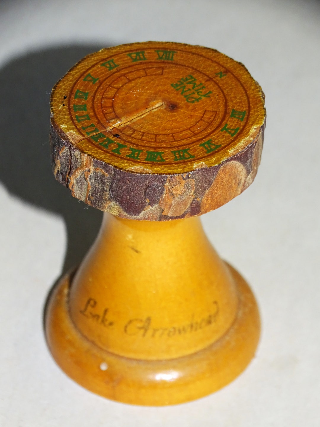 Vintage Lake Arrowhead Pine Time Wooden Souvenir Tree Growth Age Gauge ...