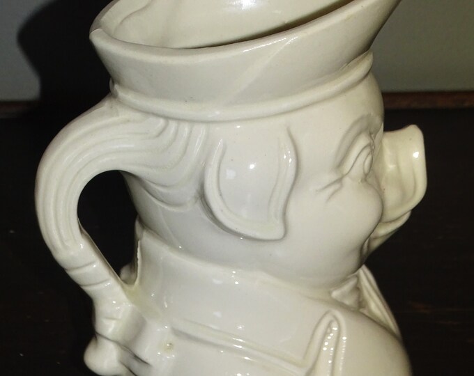 Unusual Vintage Colonial PIG Soldier Toby Jug Collectible Creamer ...