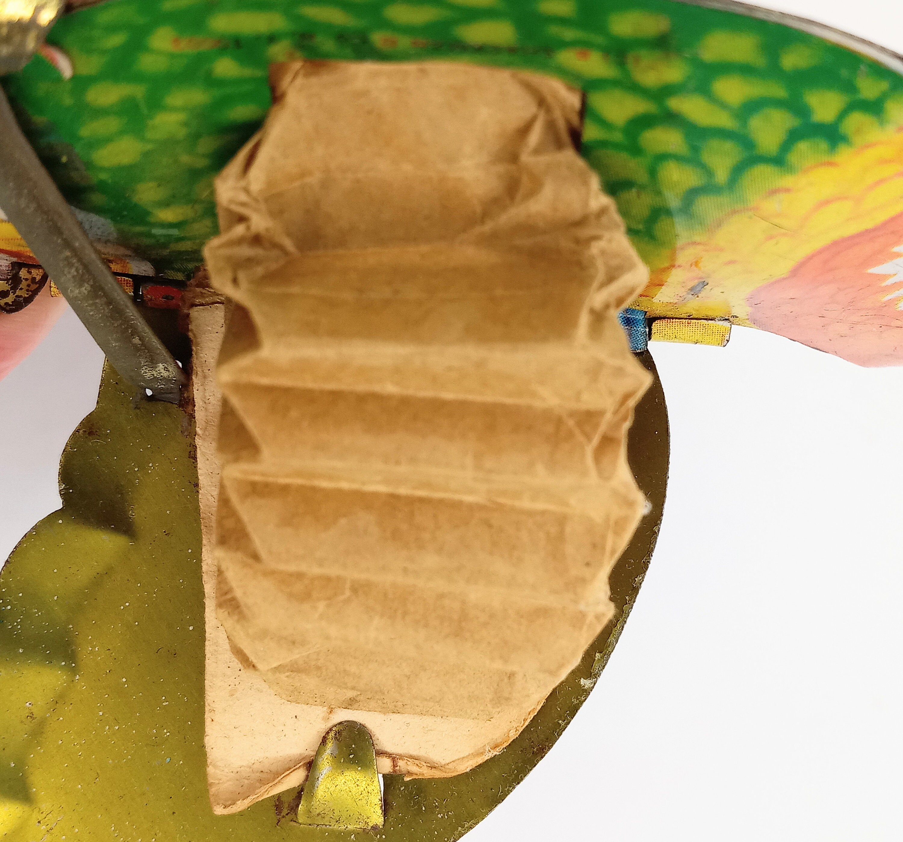 Vintage Mechanical Chirping, Flapping Wings Tin Litho Bird, 1960s ...