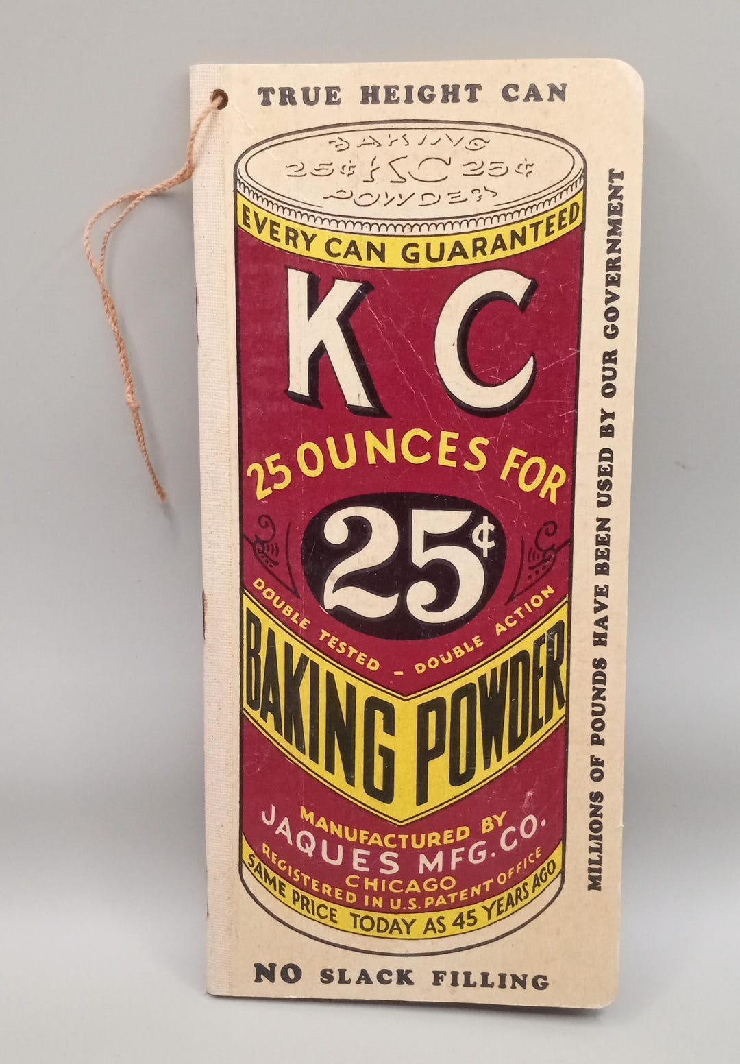 Vintage KC Baking Powder Advertising Grocers Want Book Notebook ...