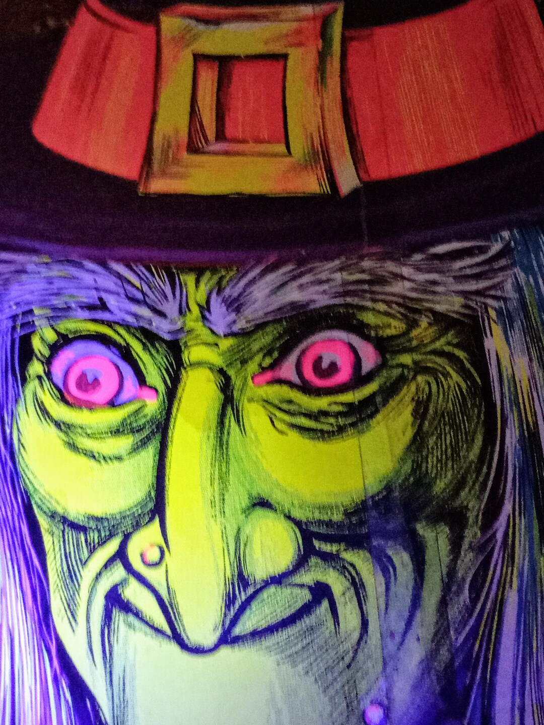 Vintage Original One Sided Beistle Scary Halloween WITCH Die Cut Wall ...