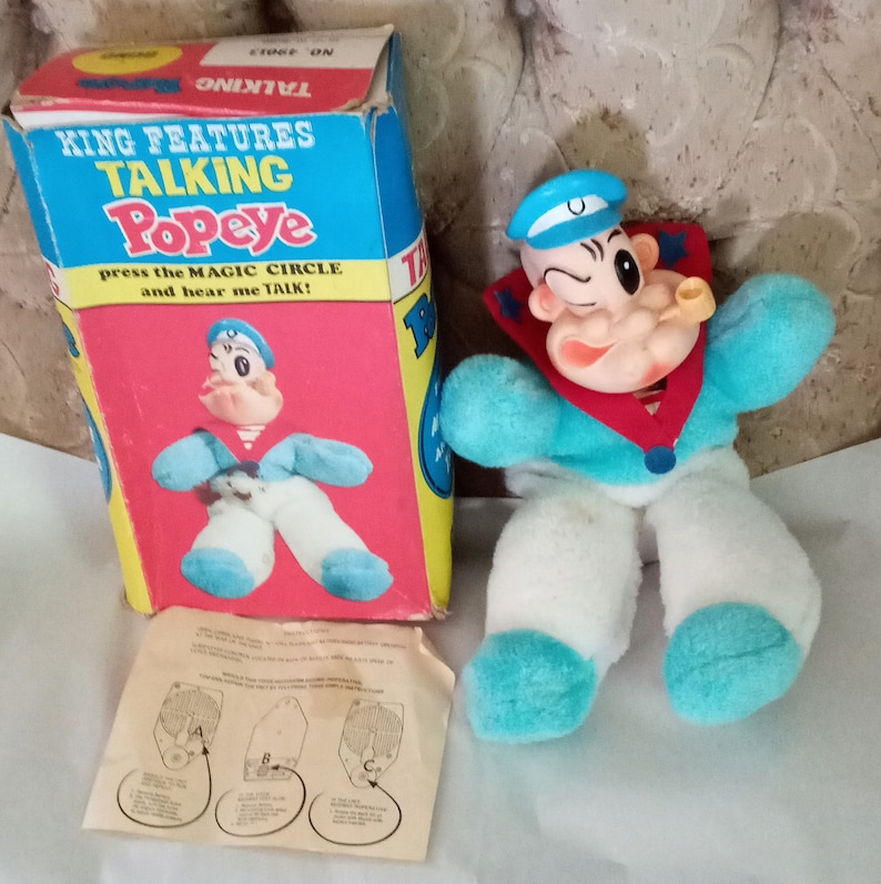Vintage Working Talking POPEYE the Sailor Man 1960s King Features ...