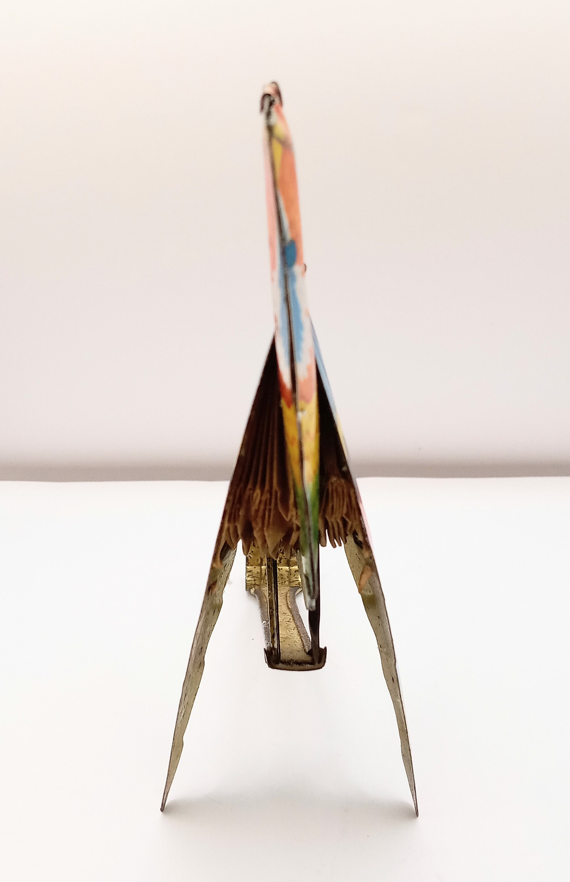 Vintage Mechanical Chirping, Flapping Wings Tin Litho Bird, 1960s ...