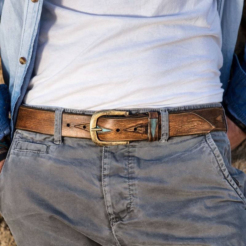 Custom Leather Belt - Etsy
