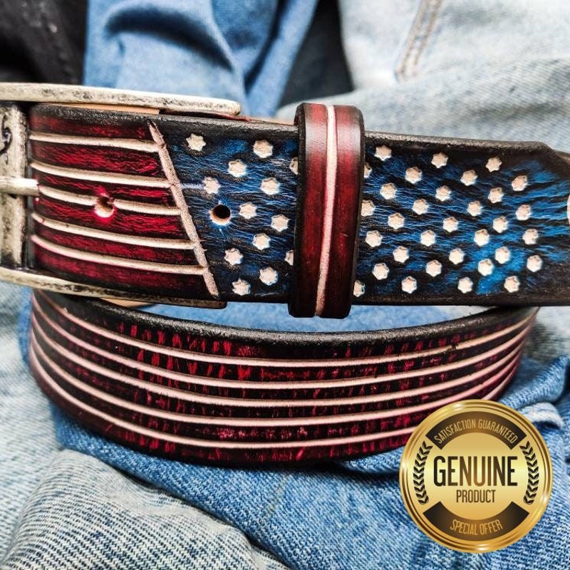 Usa Flag Belt Men - Etsy UK