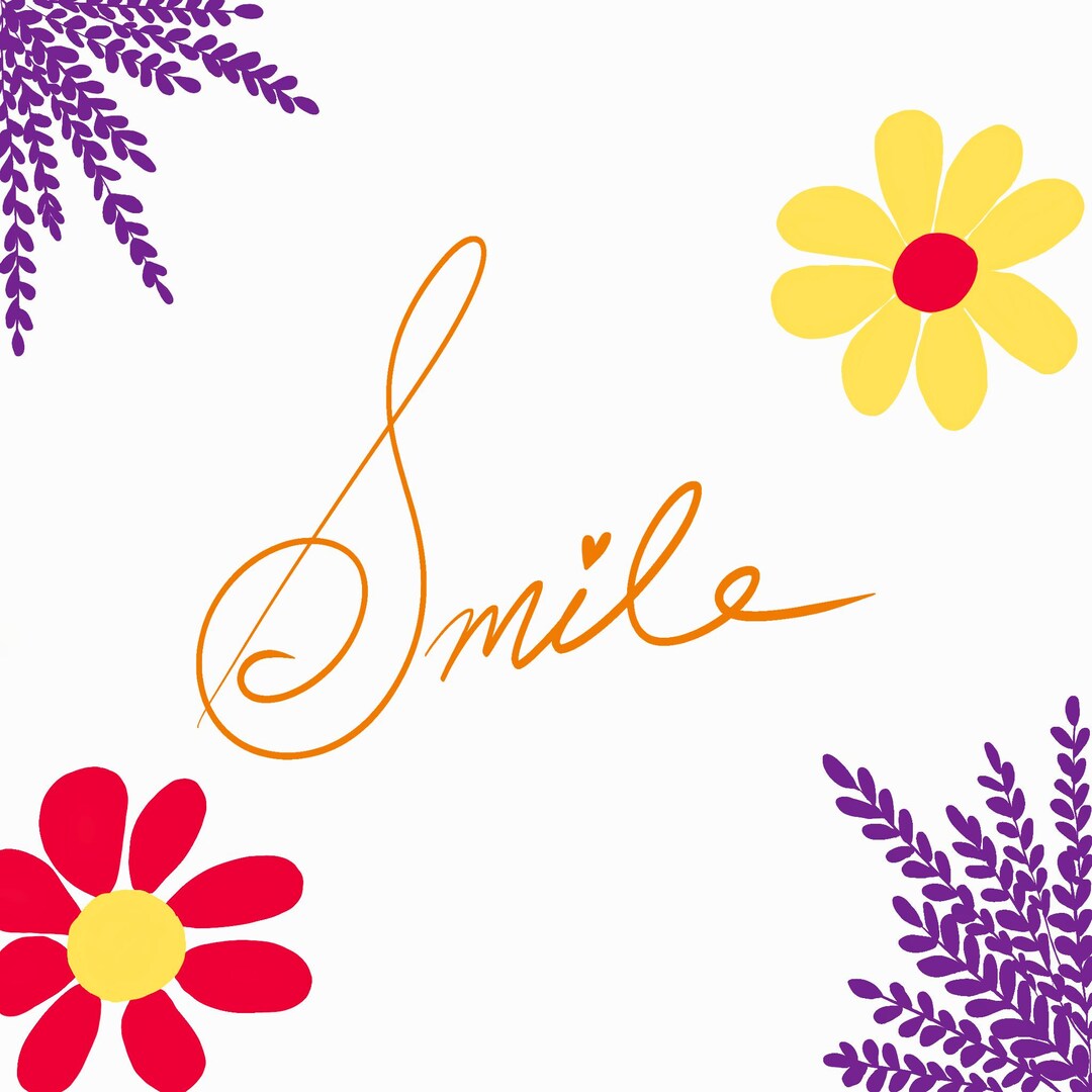 Smile...printable, Digital Download, Text Message Art, Wall Decor/art ...