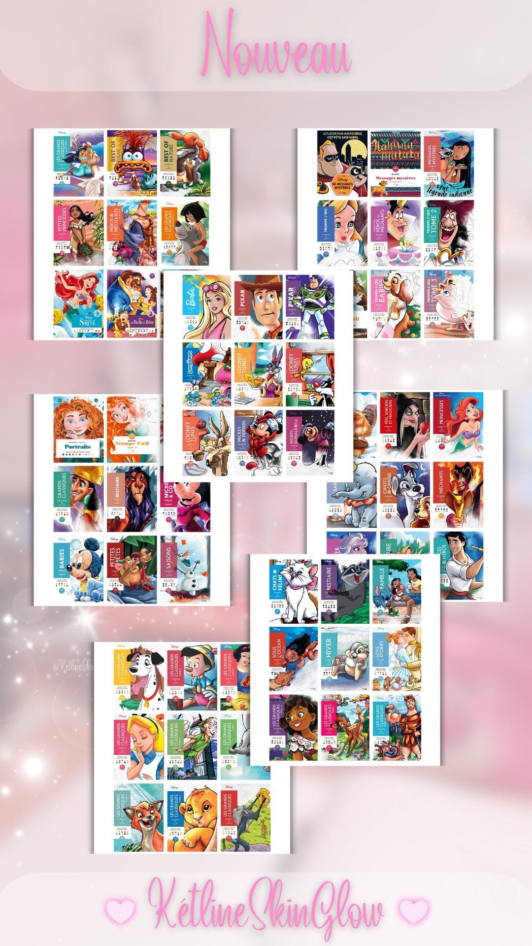 Printable Vignette Sheets – Ideal for Mystery Coloring and Trackers ...