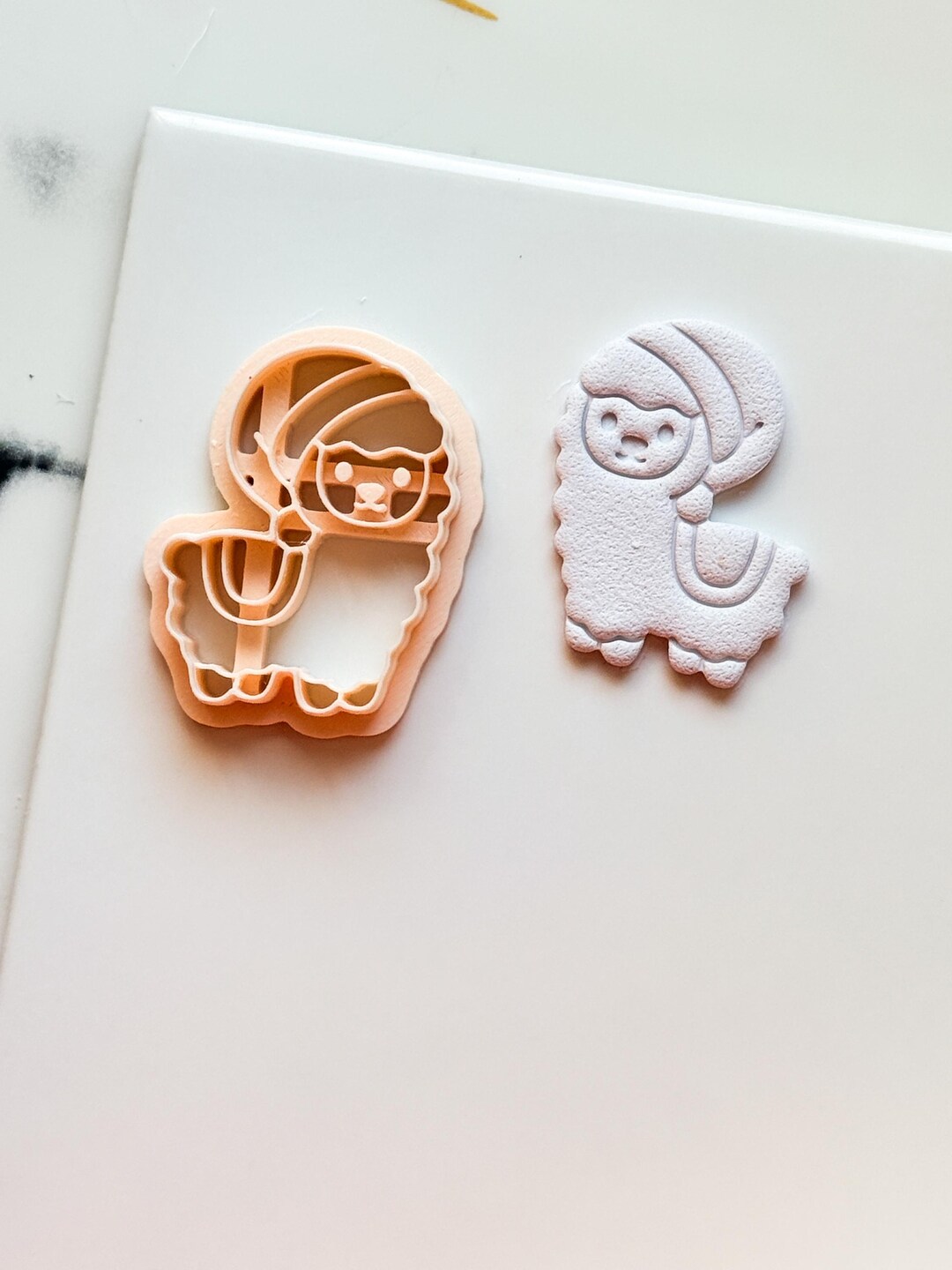 Christmas Llama Clay Cutter: Festive Polymer Clay Tool - Etsy