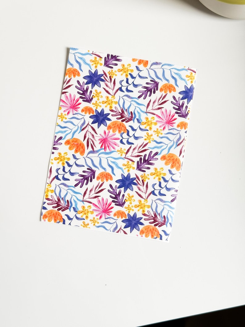 Tropical Polymer Clay Transfer Paper: Pattern Sheet (9x14cm) - Etsy