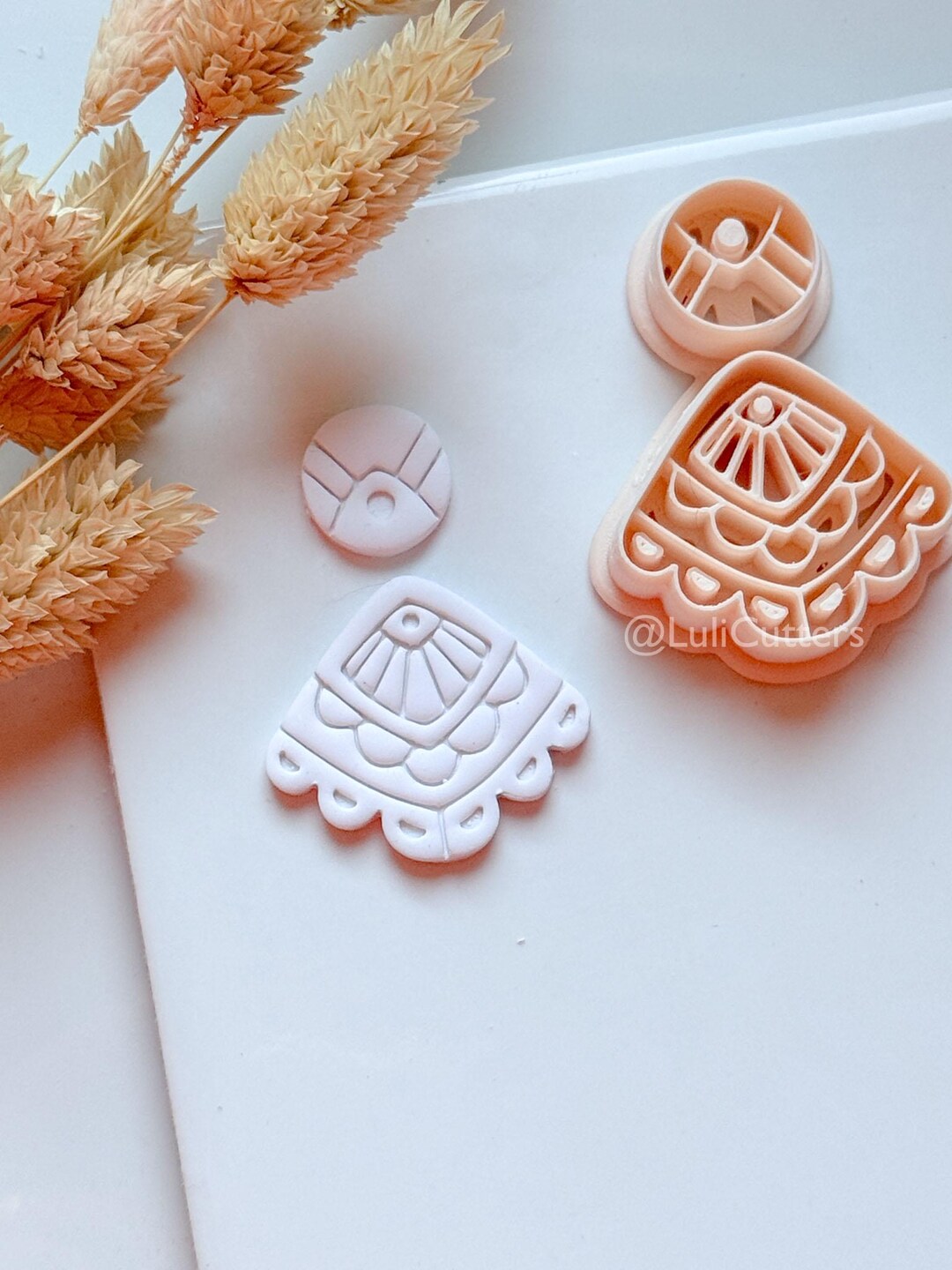 Mariel Clay Cutter: Layered Art Deco Polymer Clay Earring Shape - Etsy