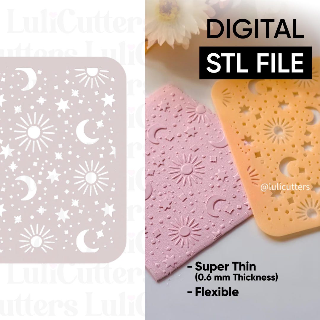 Celestial Clay Stencil – STL Digital File Only -no Physical Item Will ...