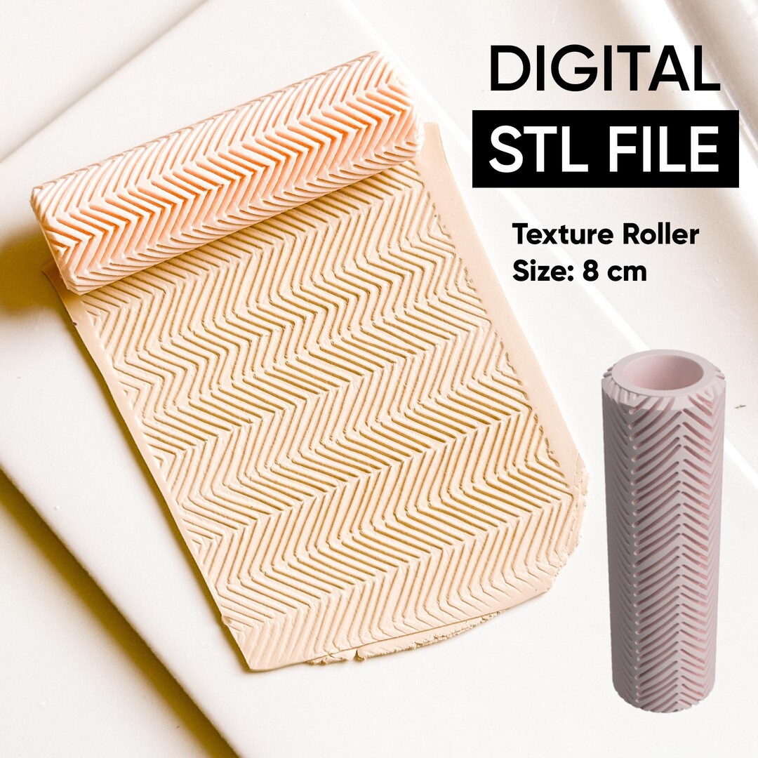 Chevron Embosser Roller (STL Digital File) - Etsy