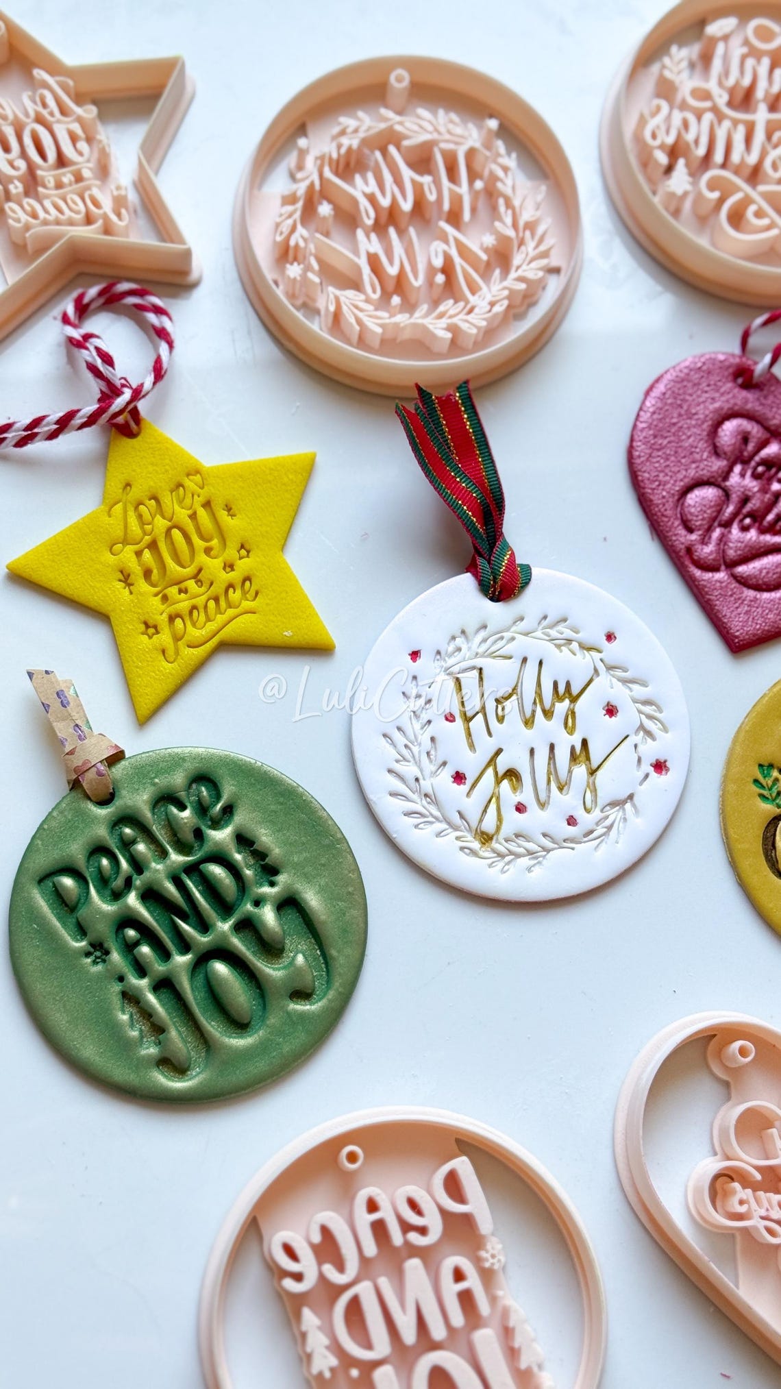 Holiday Ornament Clay Cutter Set: Christmas Designs - Christmas Tree ...
