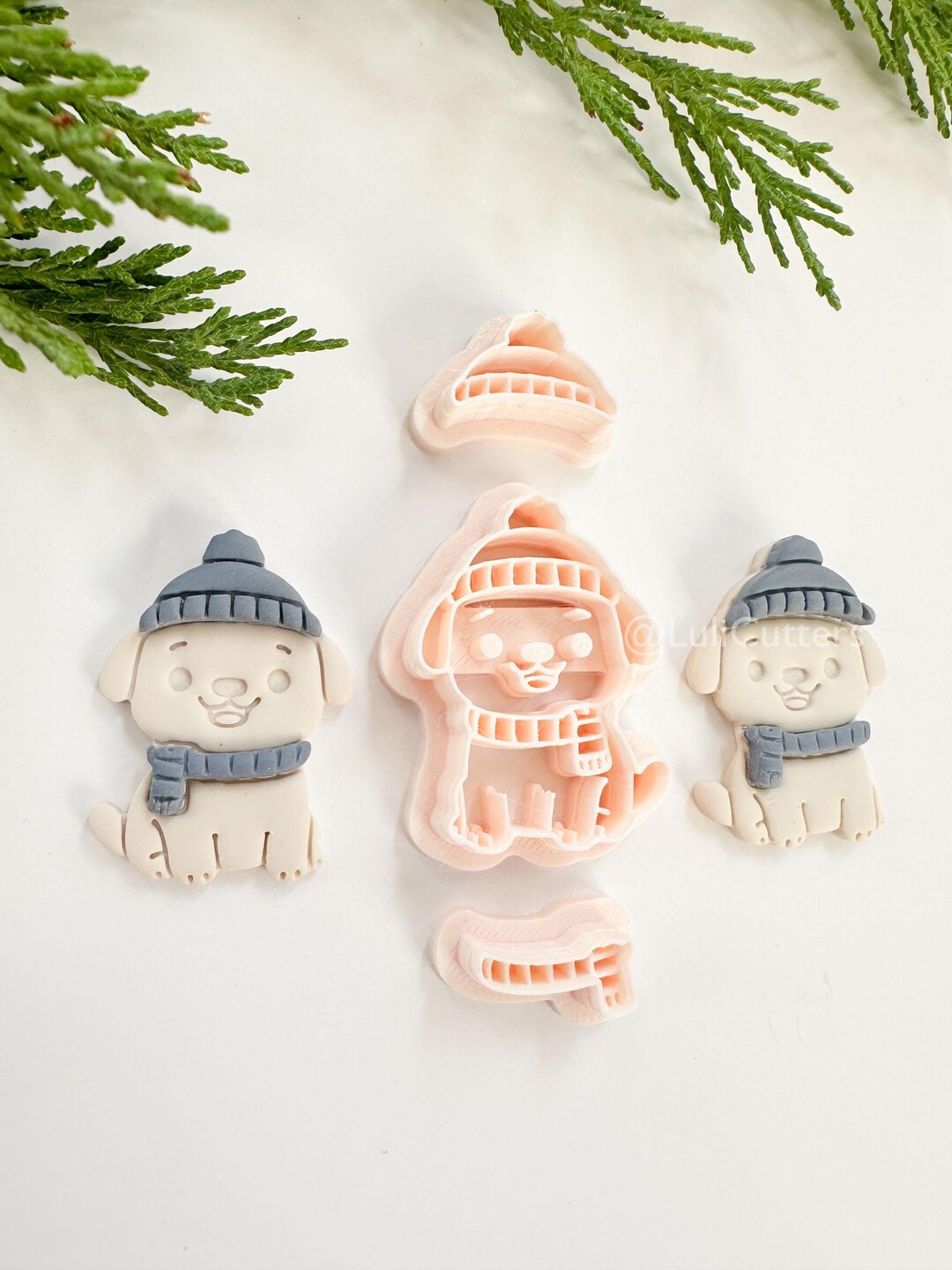 Talvi Pup Clay Cutter: Winter Dog Polymer Clay Tool - Etsy