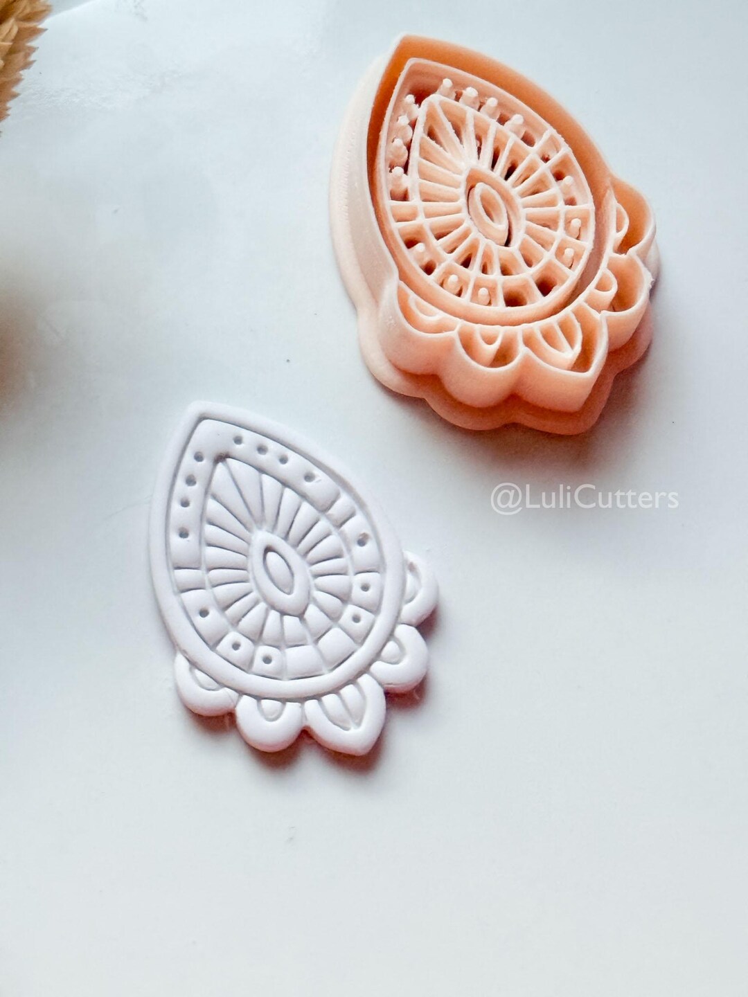 Lume Drop Clay Cutter: Layered Mandala Polymer Clay Earring Shape - Etsy