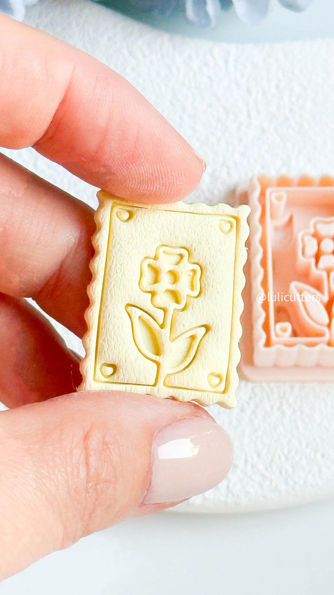 Scalloped Flower Frame Clay Cutter – Cute Postage Stamp Style With ...