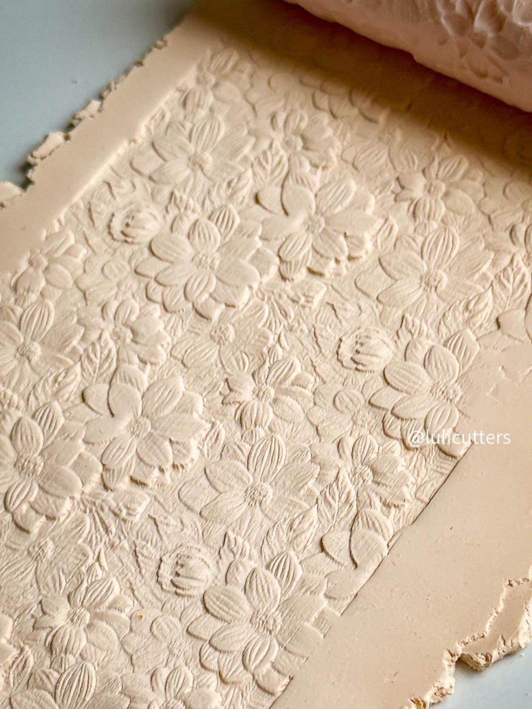 Floral Garden Texture Roller: Polymer Clay Imprint Tool - Etsy
