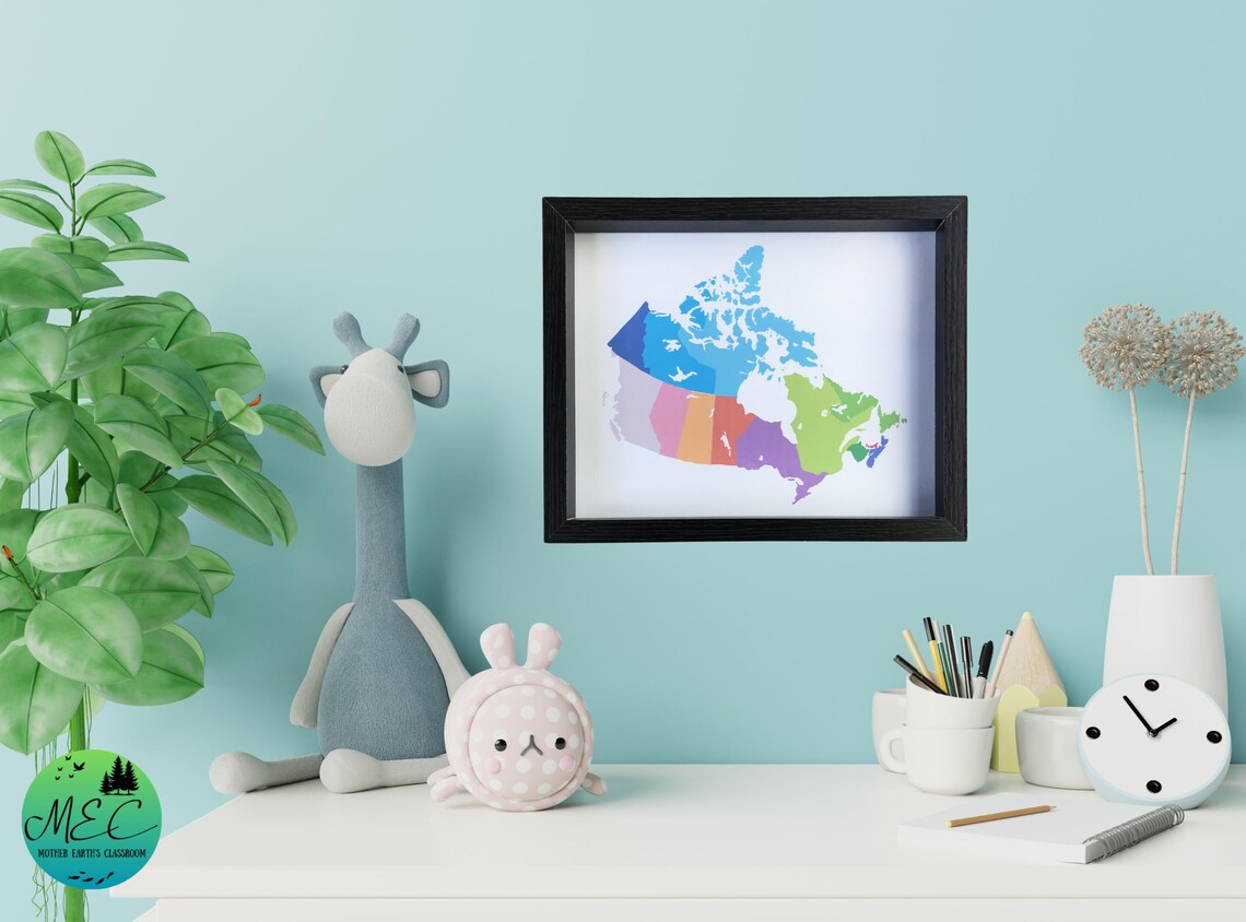Canada Map With Provinces Territories Capital Cities Puzzle and Game ...