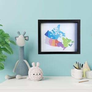 Canada Map Puzzle: Provinces, Territories, Capitals (digital Download ...