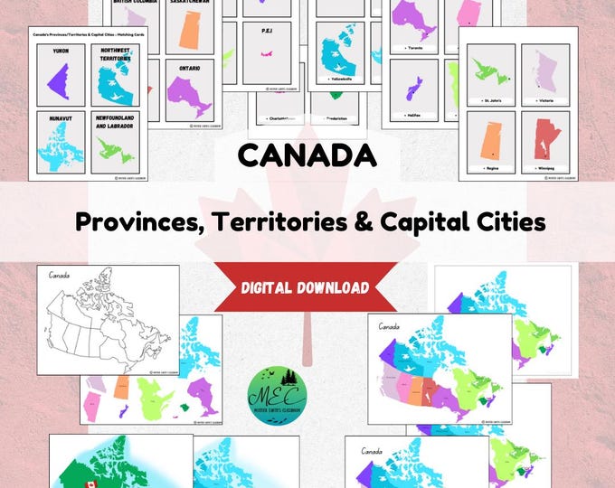 Canada Printable Map - Kids Learning Puzzle - Busy Book Binder Activity ...