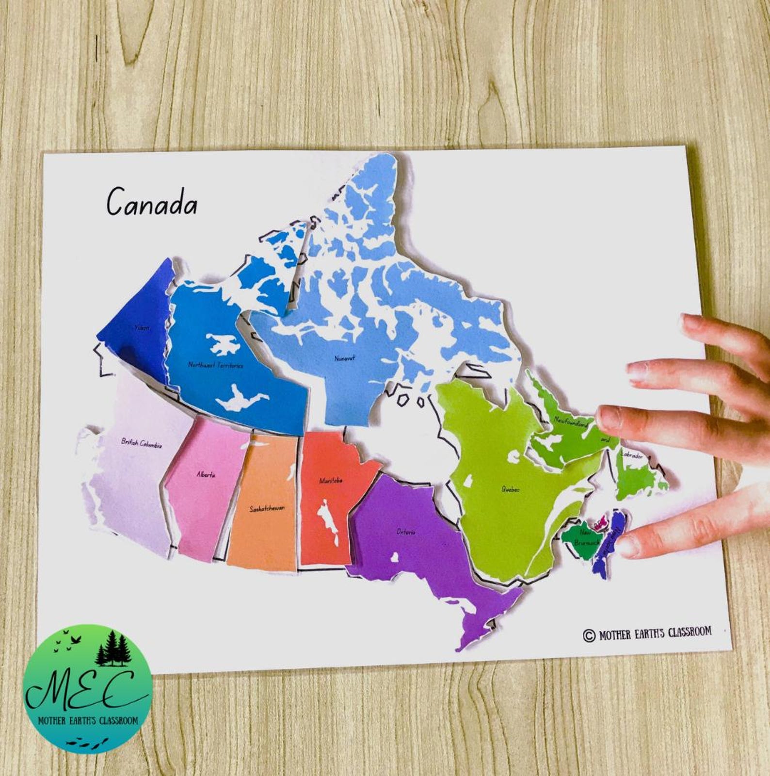 Canada Map With Provinces Territories Capital Cities Puzzle and Game ...