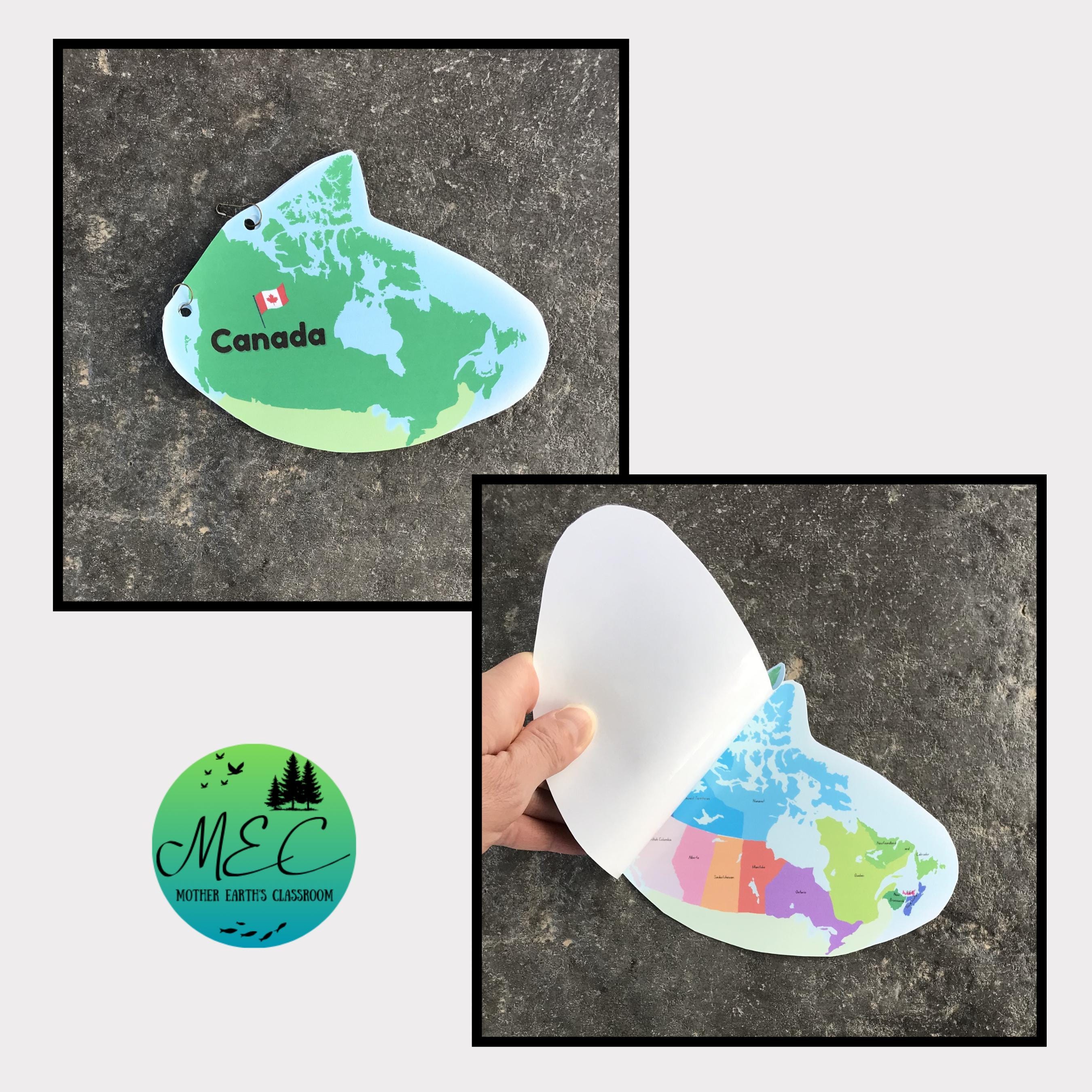 Canada Map Puzzle: Provinces, Territories, Capitals (digital Download ...